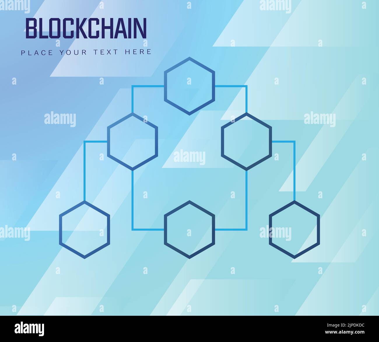 Connected data design concept. Tech blockchain company brand mark ...
