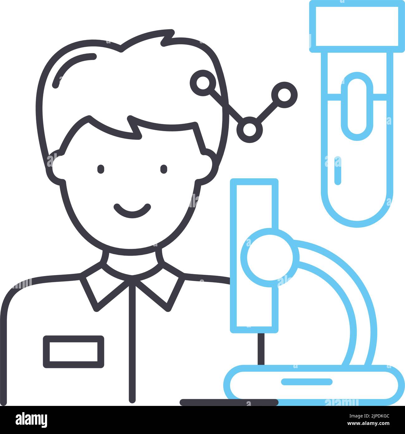 tests line icon, outline symbol, vector illustration, concept sign ...