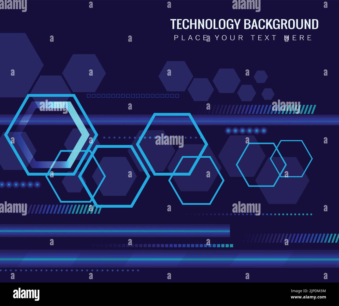 technology hexagon. Vector illustration circuit board and hexagon ...