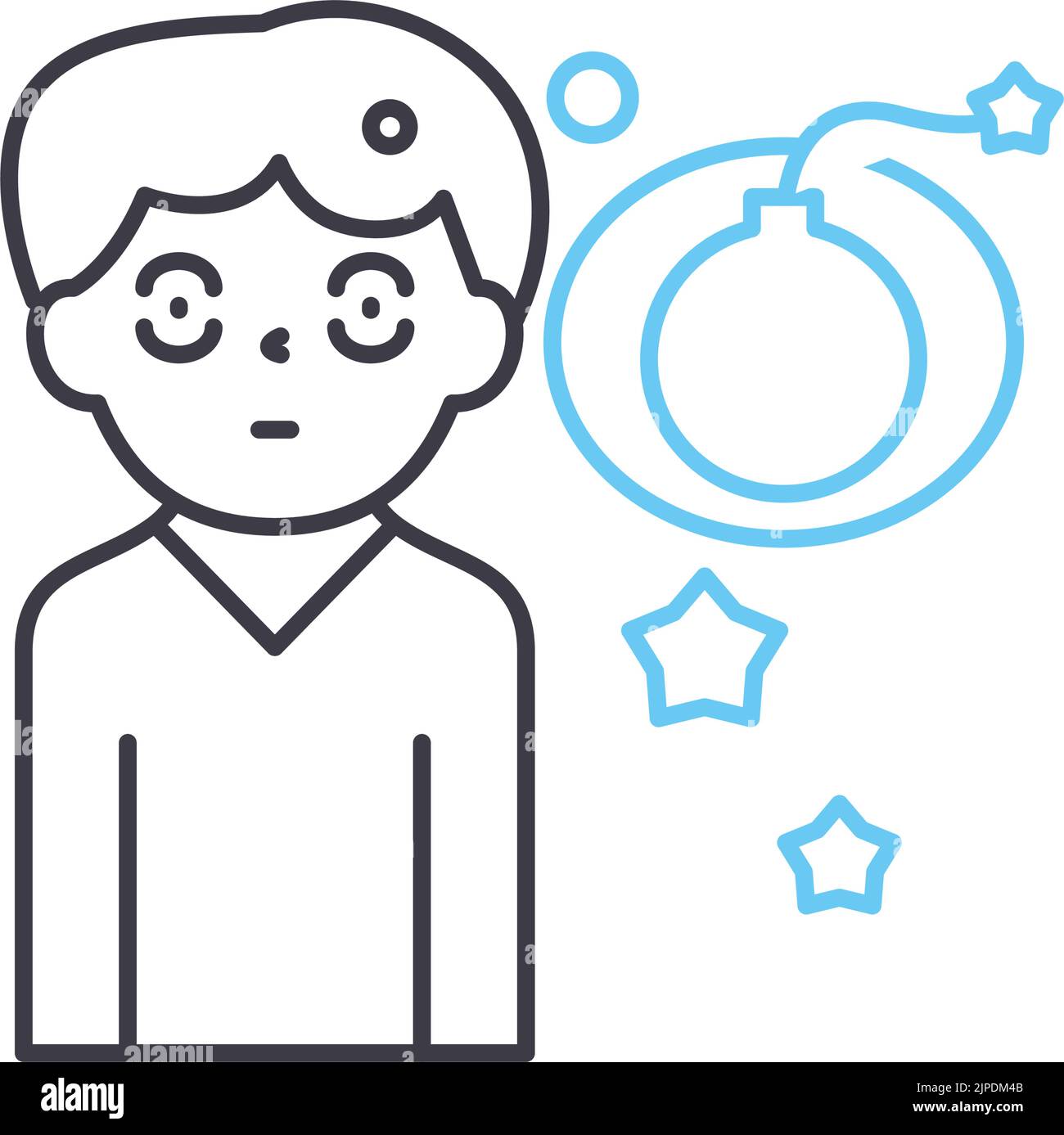 tension line icon, outline symbol, vector illustration, concept sign ...