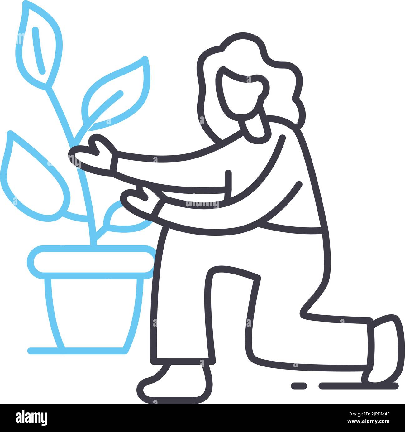 hobby line icon, outline symbol, vector illustration, concept sign ...