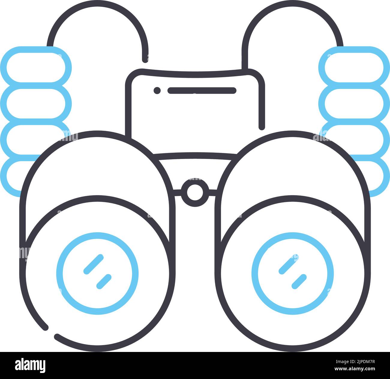 research vision line icon, outline symbol, vector illustration, concept sign Stock Vector Image ...