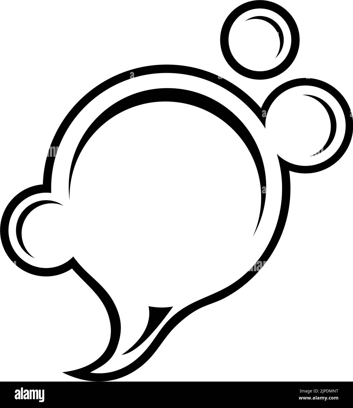 Cloud in motion isolated comic crash or dust symbol. Vector bubble from ...