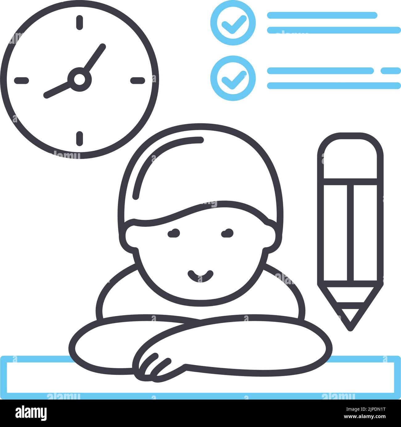 Procrastination clock Stock Vector Images - Alamy