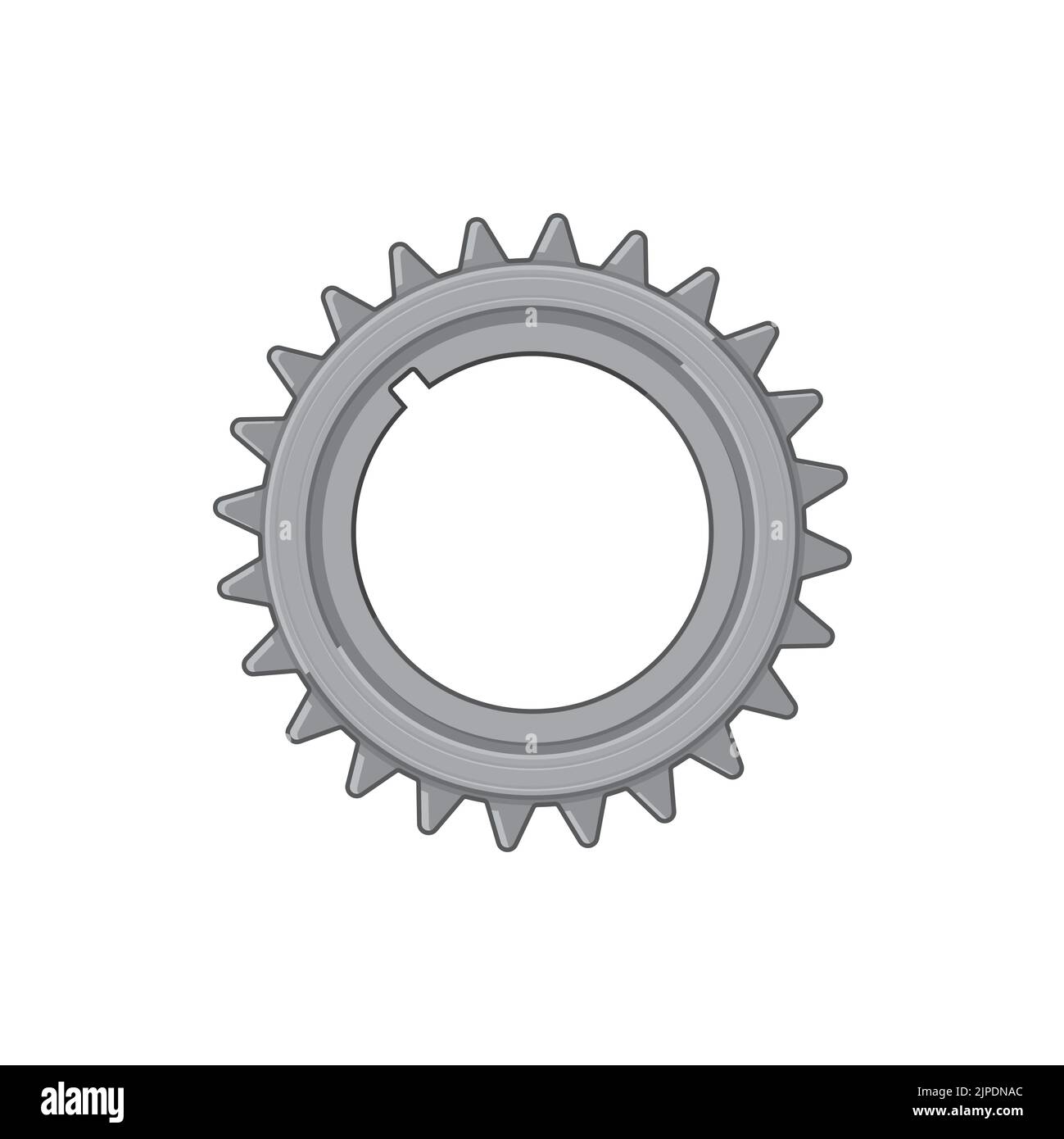 Cogwheel car detail isolated vehicle spare part icon. Vector mechanical ...