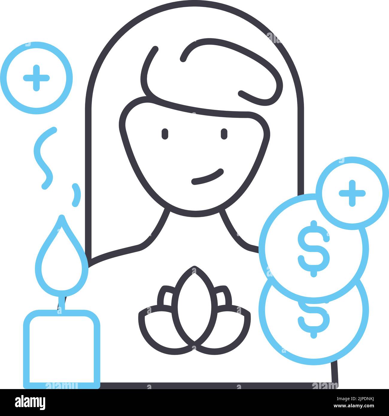 relief line icon, outline symbol, vector illustration, concept sign ...