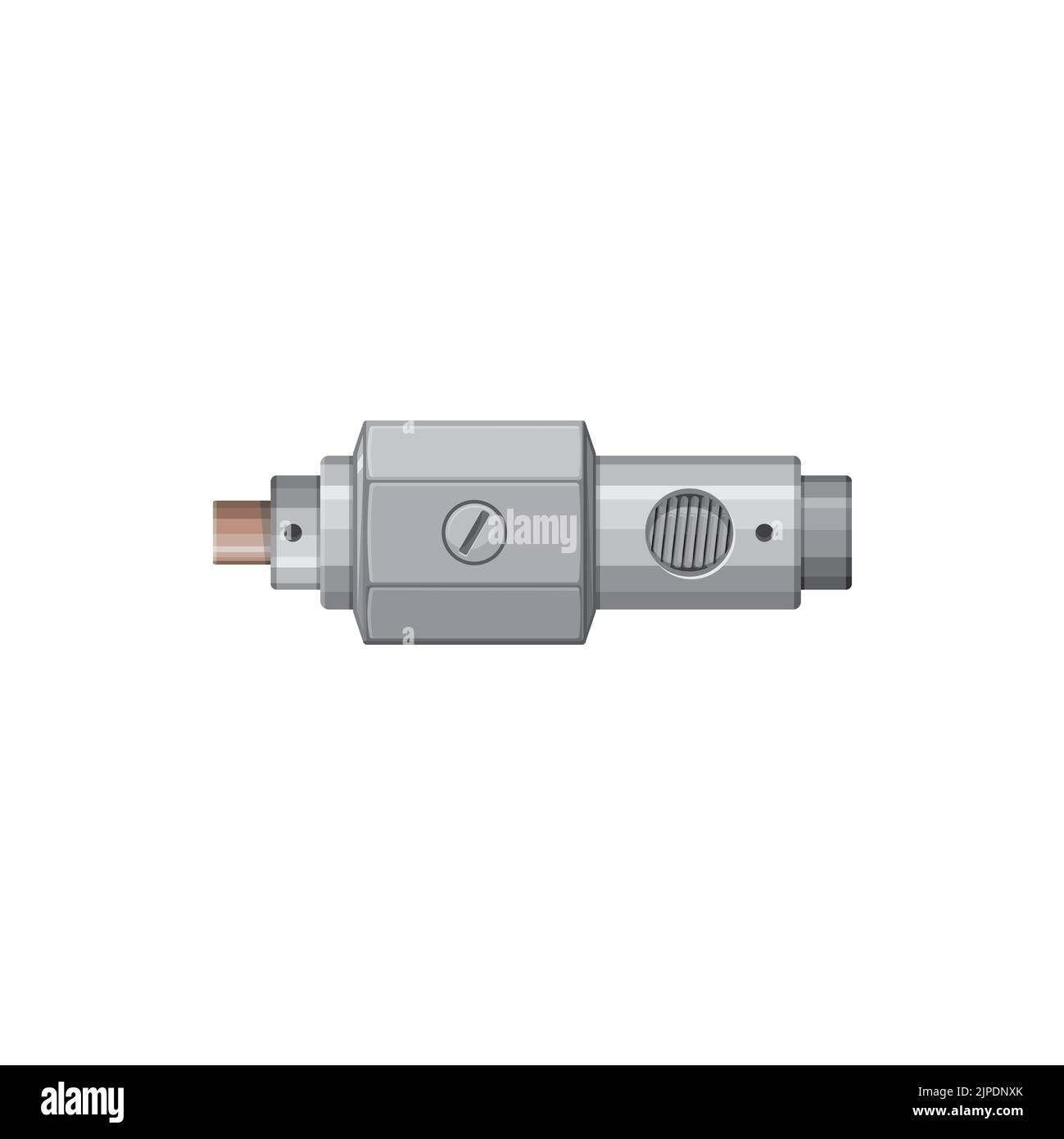 Shock absorber damper vehicle detail isolated realistic icon. Vector ...