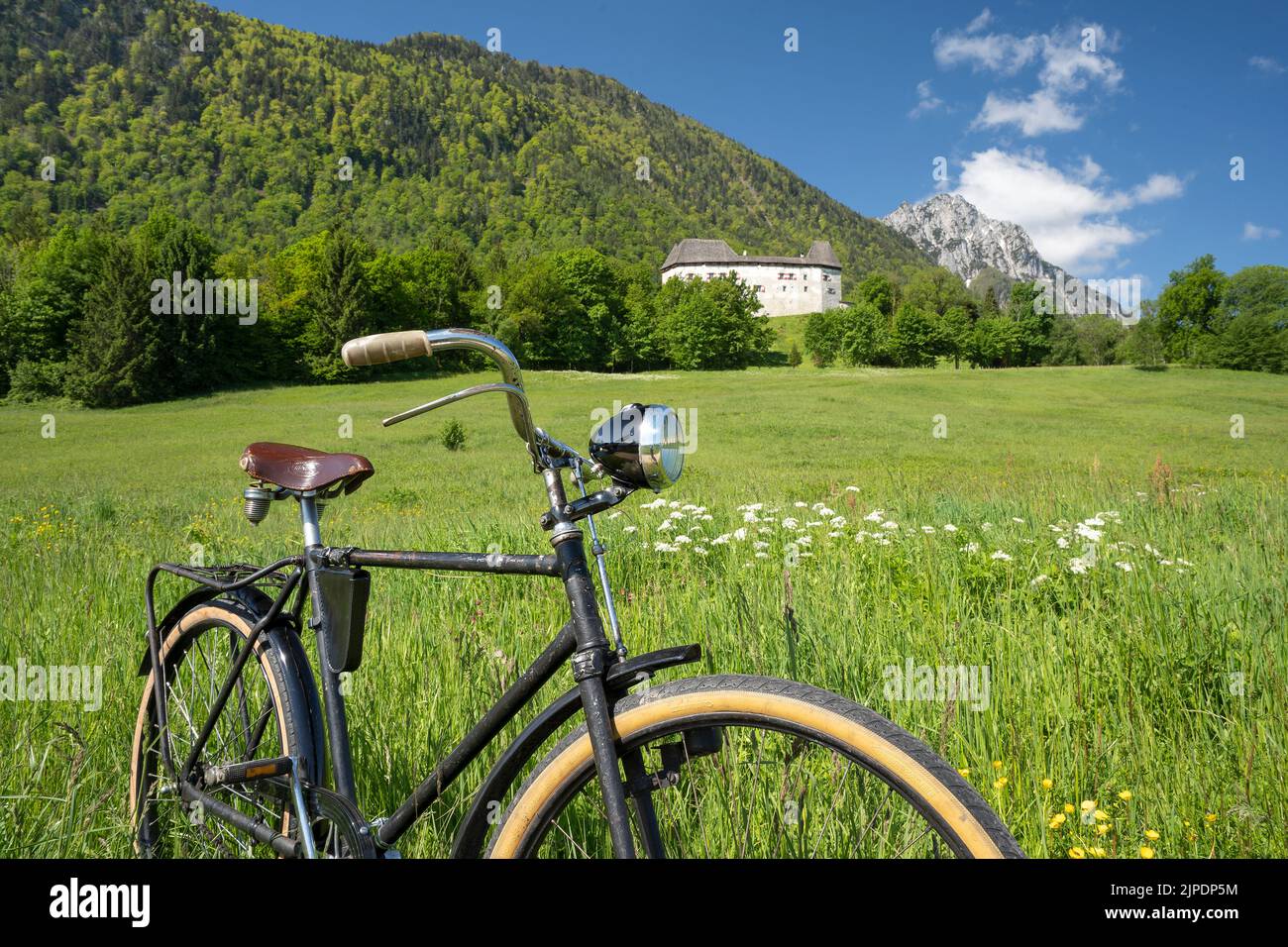 bicycle, berchtesgadener land, castle staufeneck, bicycles, bike ...