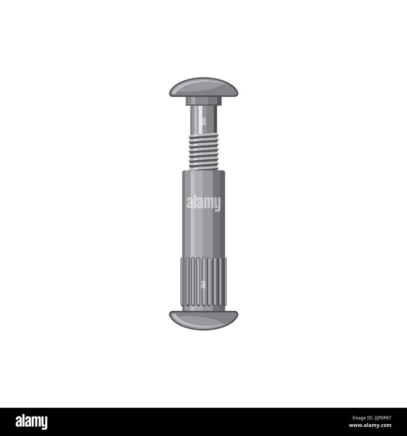 Wedge anchor carbon steel zinc plated bolt isolated realistic icon ...