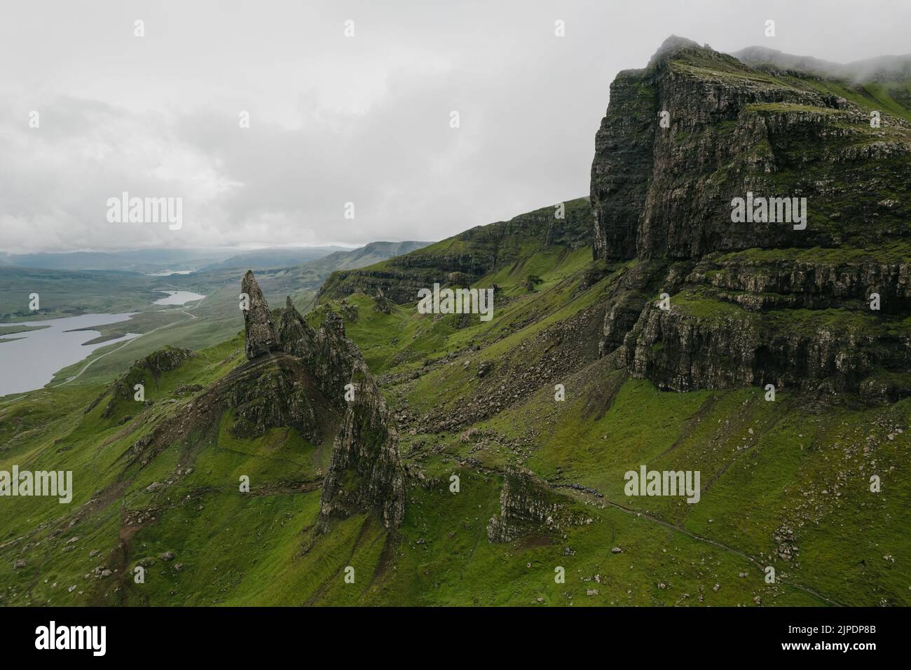 A view of the Storr- legend tells Old Man of Storr was a giant who ...