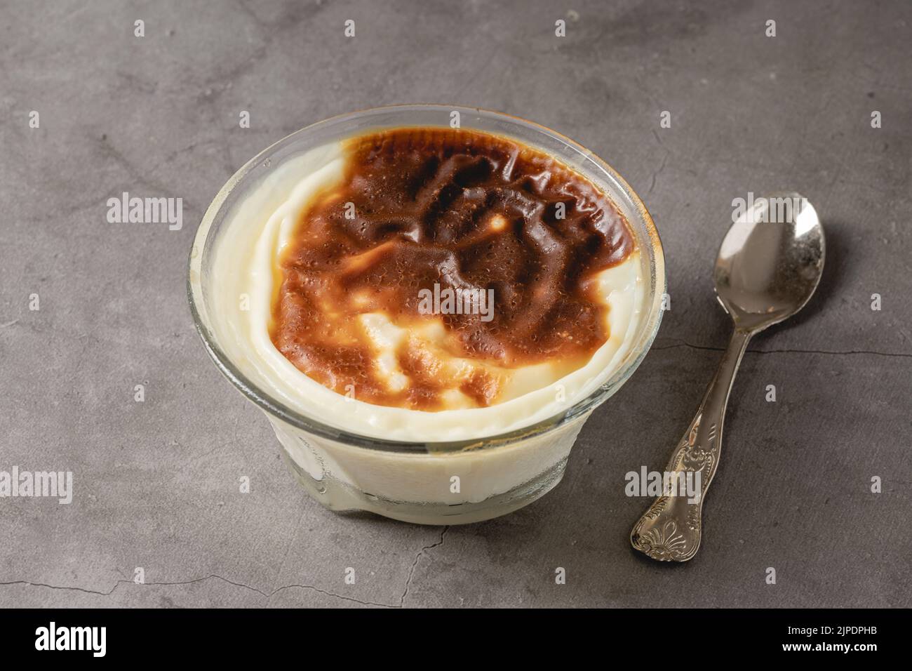 Traditional turkish dessert bakery rice pudding Turkish name Fırın ...