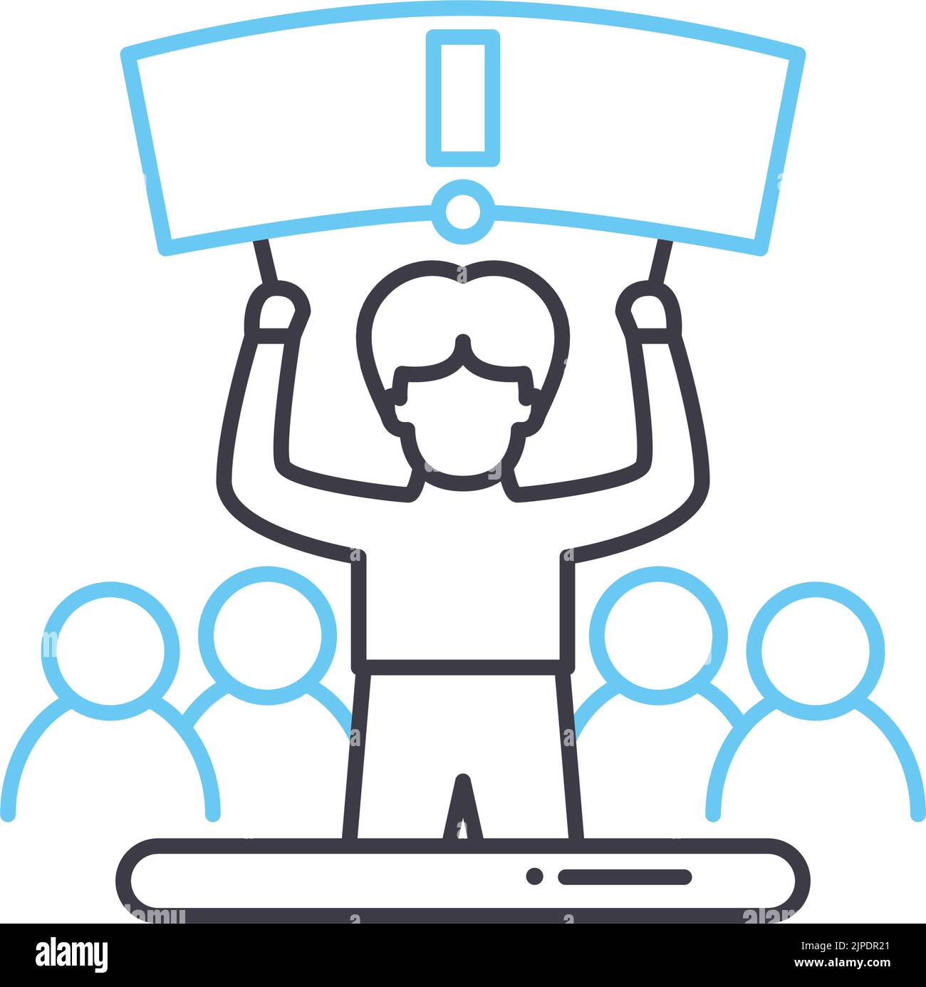 Riot man icon outline Stock Vector Images - Alamy