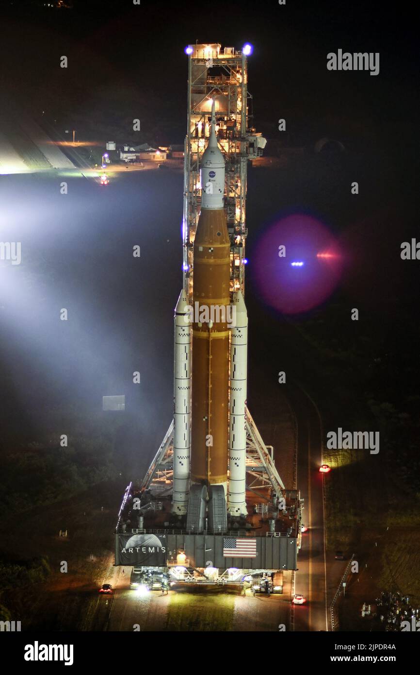 Kennedy Space Center, Florida, USA. 17th August, 2022. NASA's SLS ...