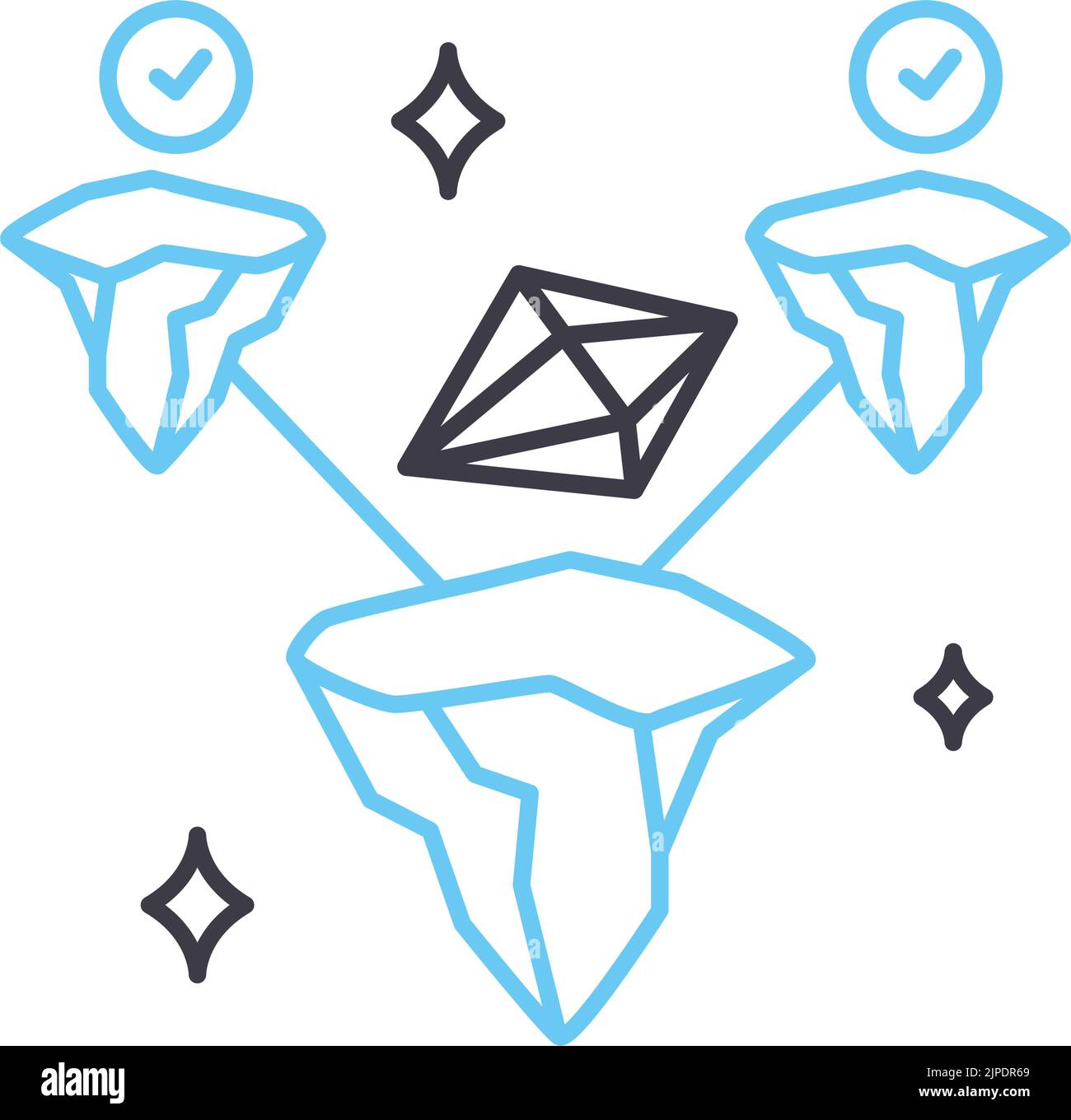 level map line icon, outline symbol, vector illustration, concept sign ...