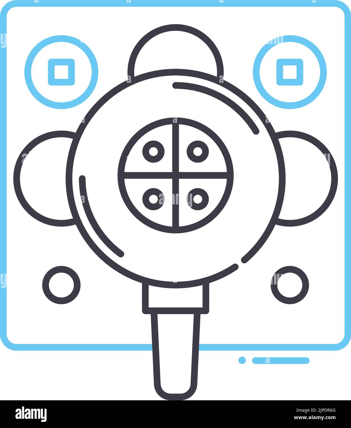 random sample line icon, outline symbol, vector illustration, concept sign Stock Vector Image ...