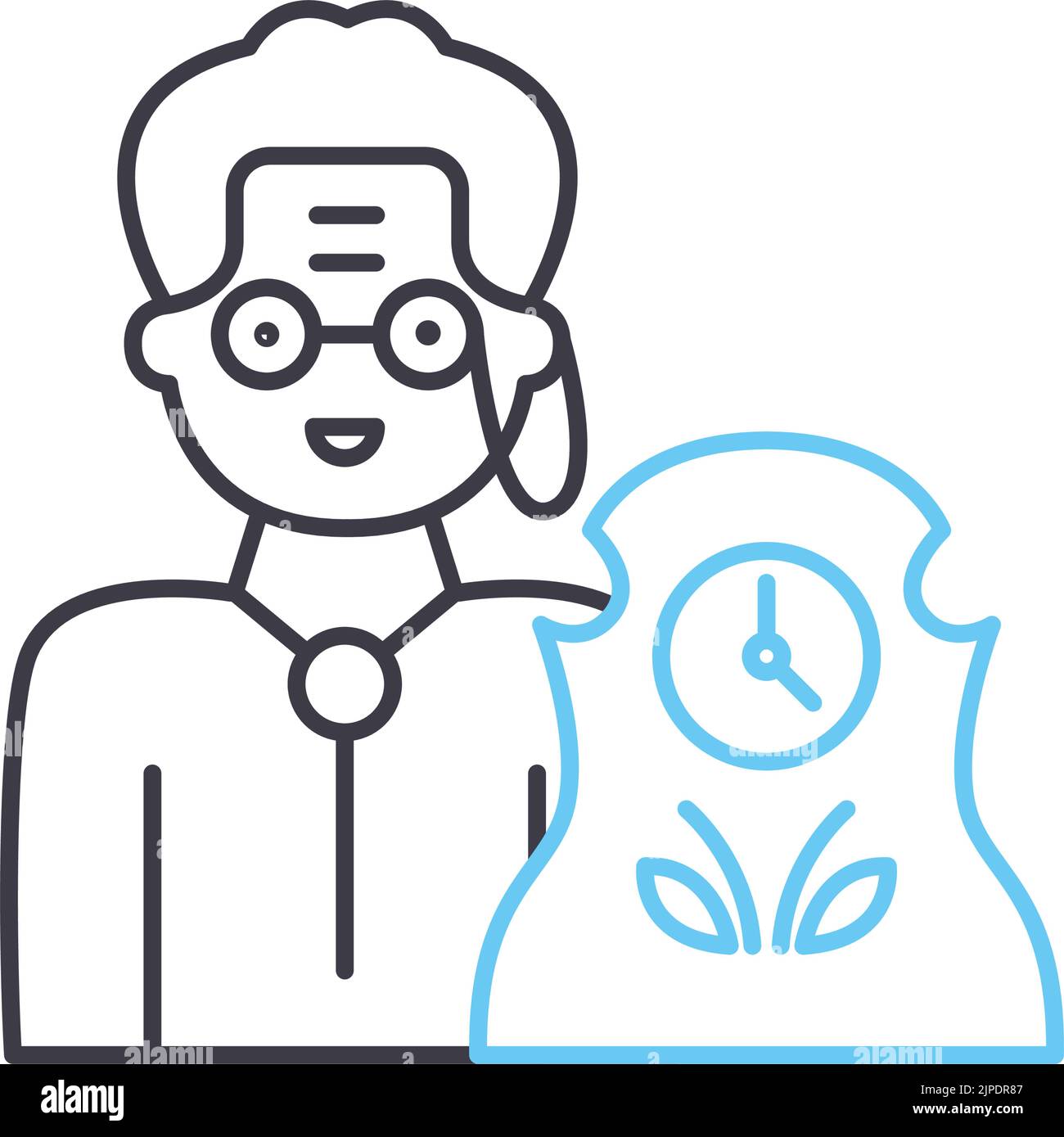 pledge line icon, outline symbol, vector illustration, concept sign ...