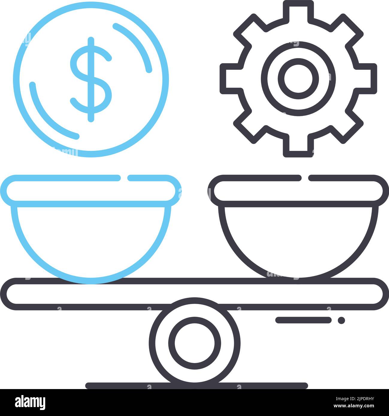 leverage line icon, outline symbol, vector illustration, concept sign ... leverage line icon, outline symbol, vector illustration, concept sign ...