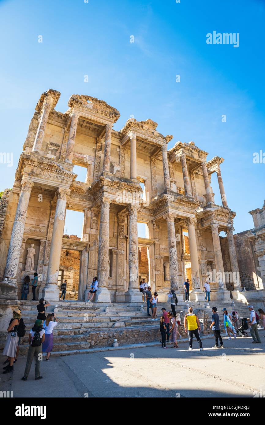 Ephesus, Turkey - September 2021: Ephesus ancient city landscape with ...