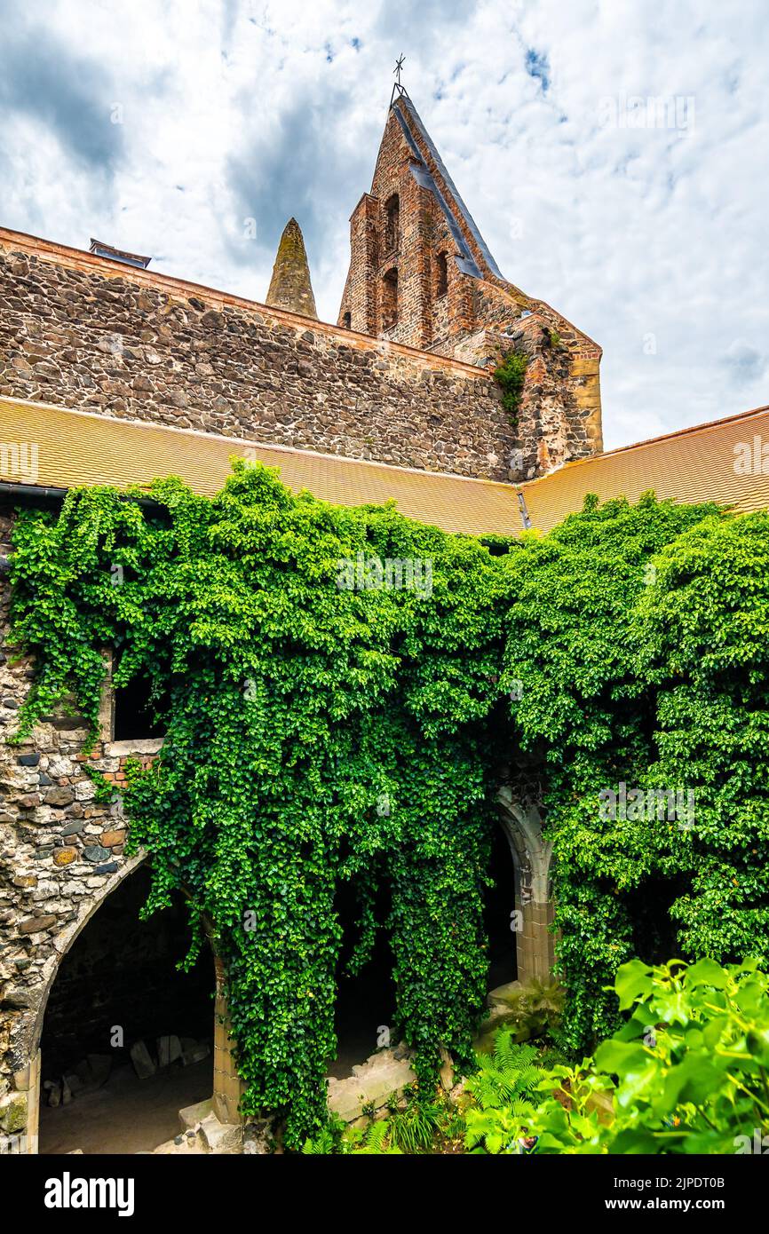 The Rosa Coeli monastery. Ancient catholic ruin of women monastery near ...