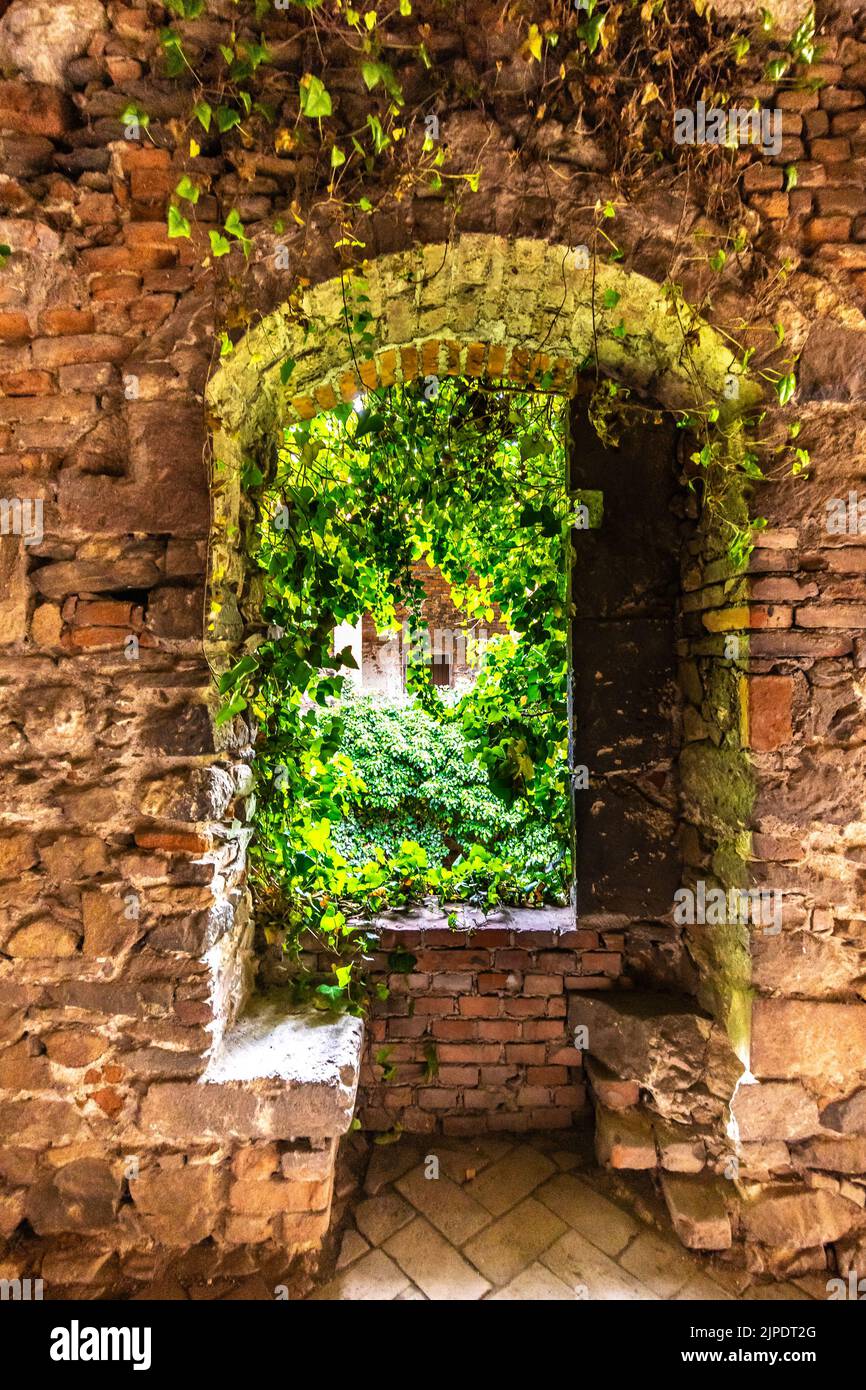 The Rosa Coeli monastery. Ancient catholic ruin of women monastery near ...