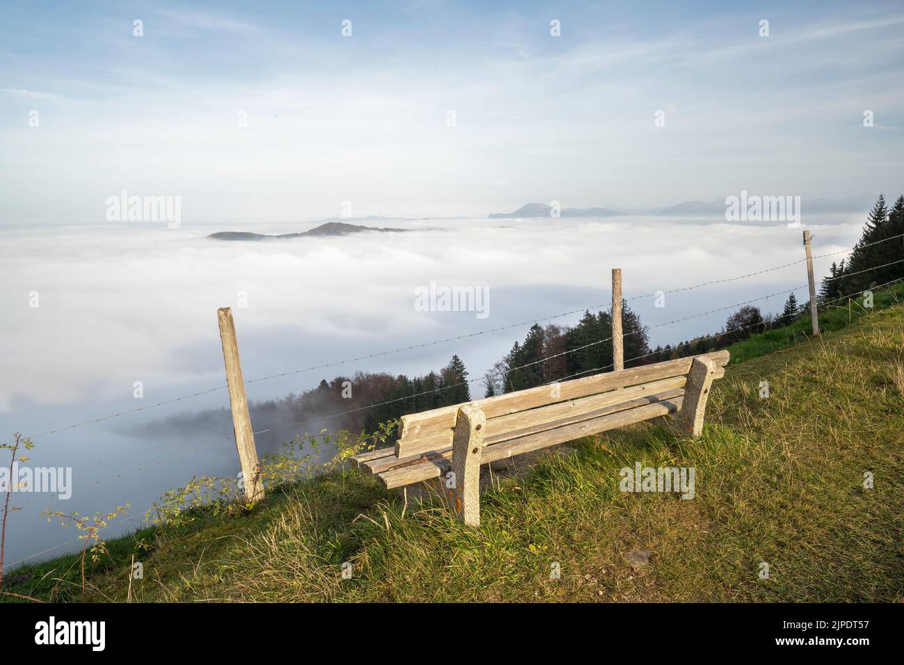 bench, view, clouds, benchs, views, cloud Stock Photo - Alamy
