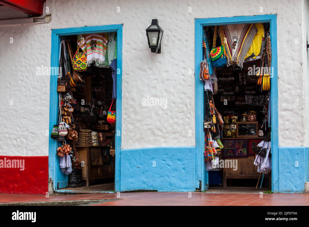 MEDELLIN, COLOMBIA - NOVEMBER, 2017: Souvenir store at the beautiful ...