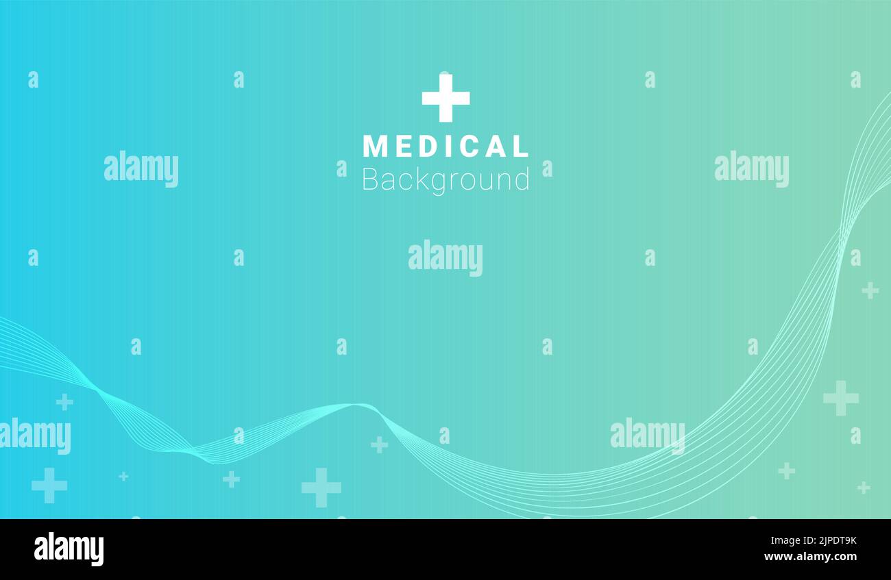 medical background inscription and medical cross on an abstract ...