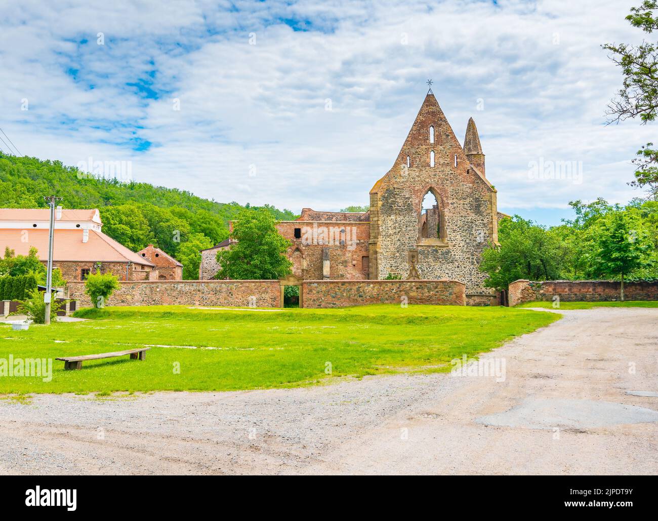 The Rosa Coeli monastery. Ancient catholic ruin of women monastery near ...