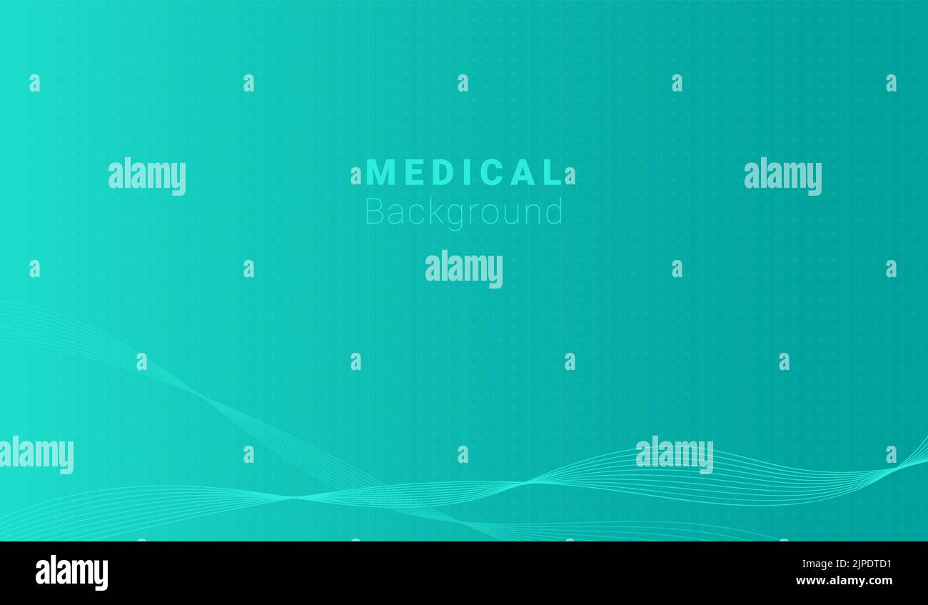 inscription medical background on a green abstract background with ...