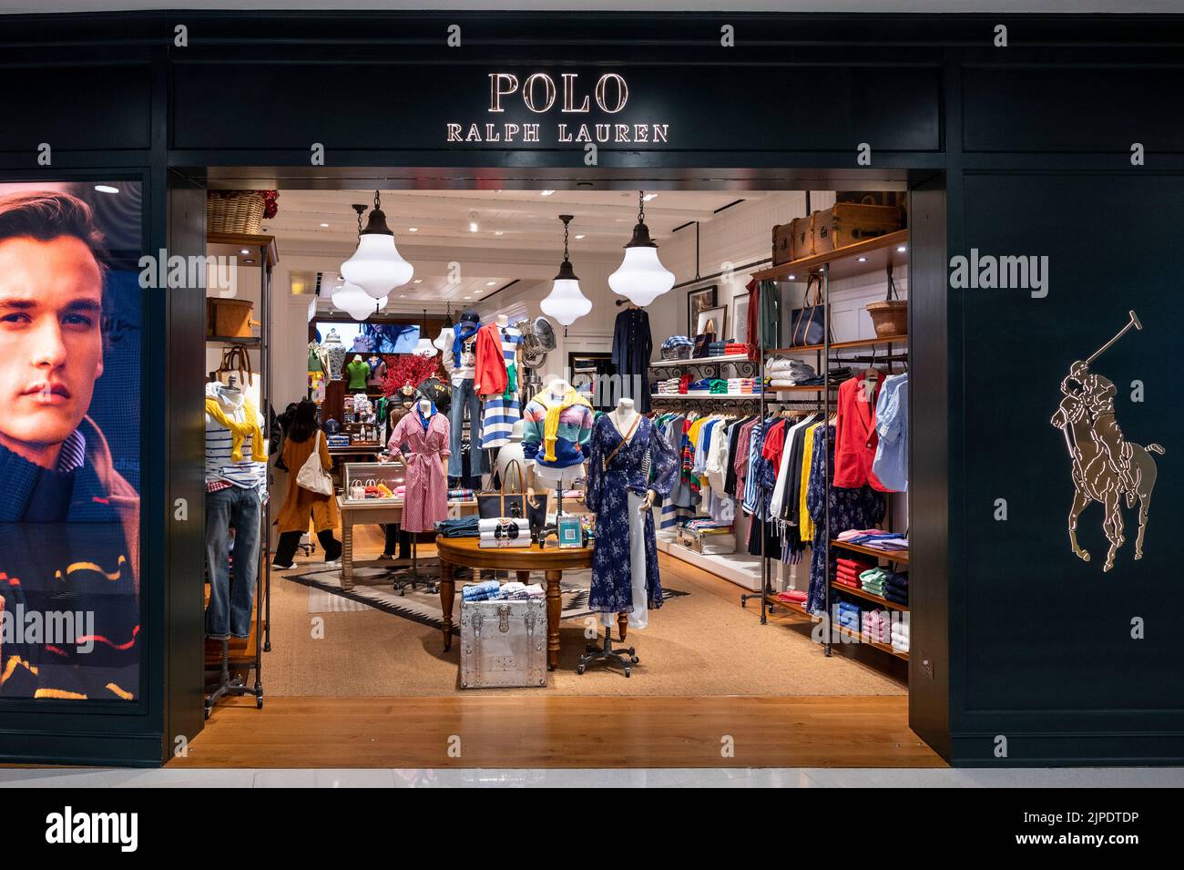 American fashion brand Polo Ralph Lauren store seen in Hong Kong ...