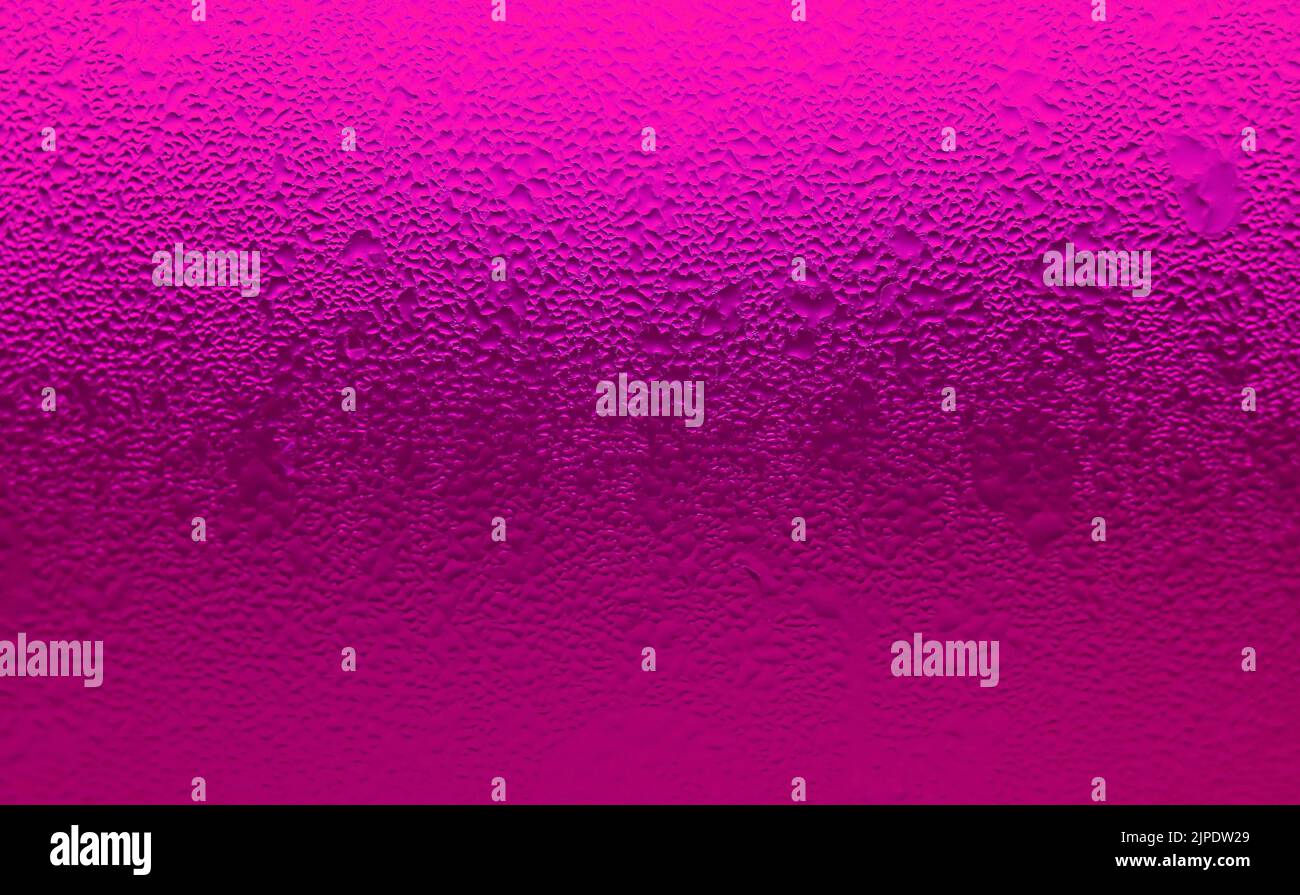 Closeup Texture of Water Droplets on Hot Pink Chilled Cocktail Glass ...