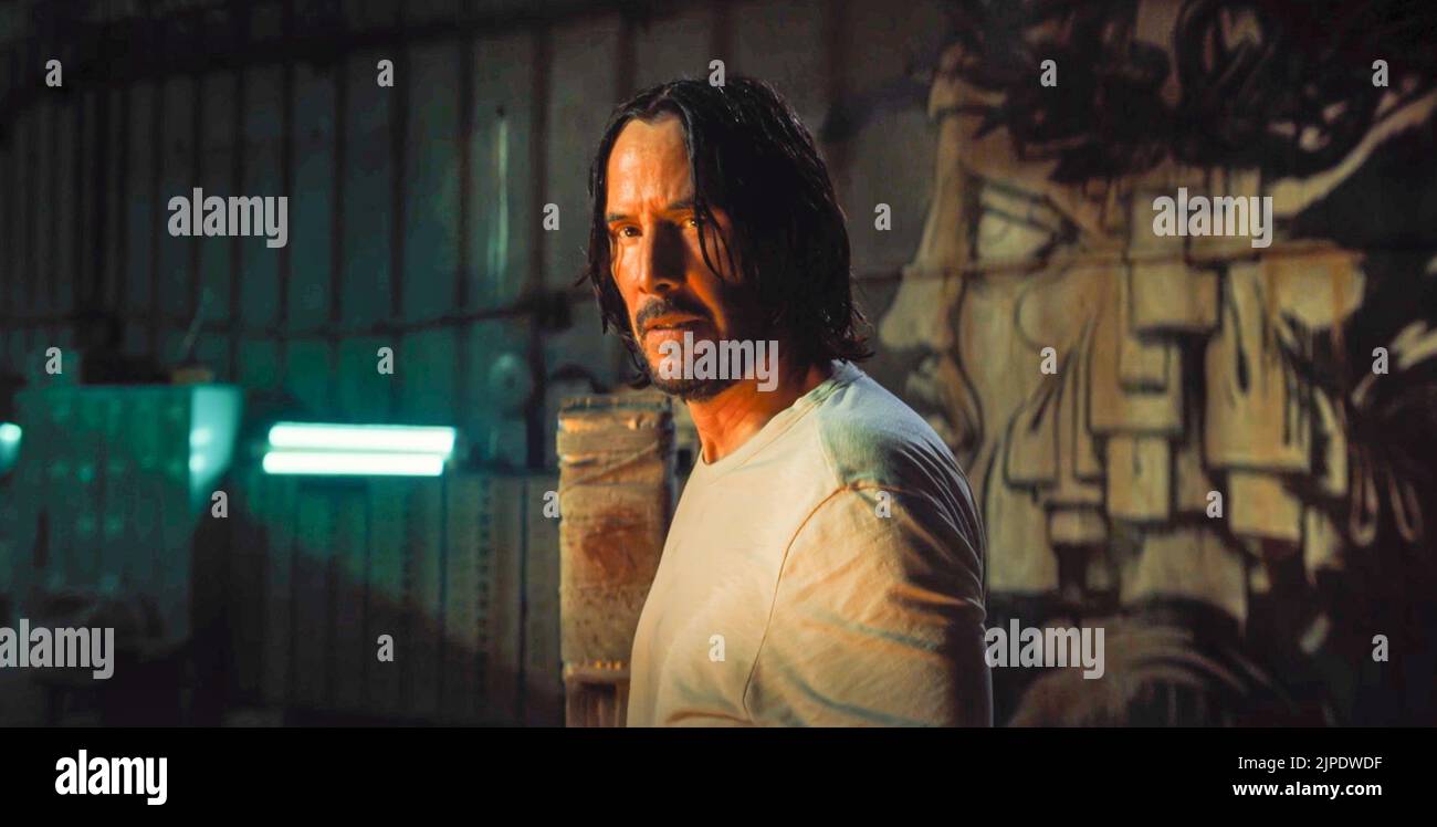 USA. Keanu Reeves in a scene from (C)A24 new film: John Wick: Chapter 4 ...