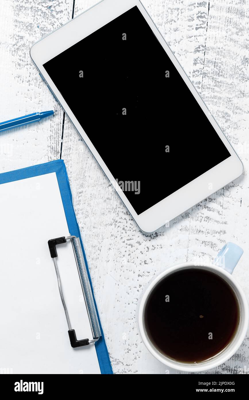 Important Messages Presented On Mobile Phone Leaning On Books And ...