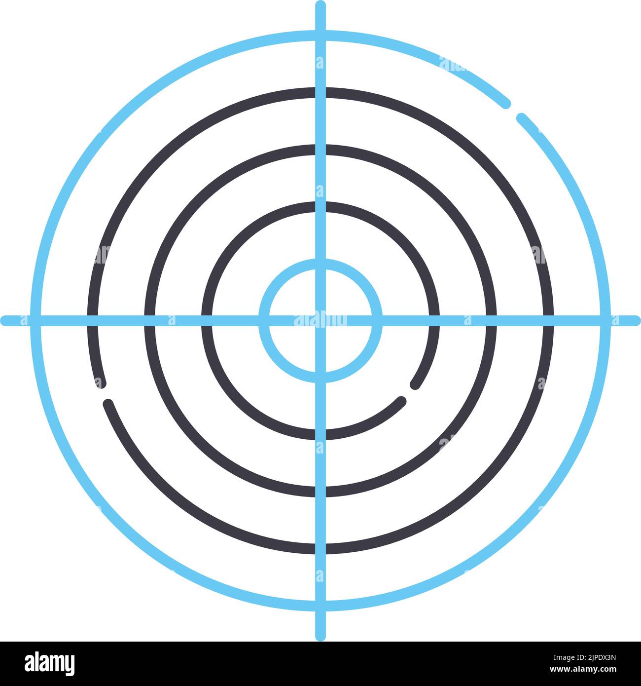 target line icon, outline symbol, vector illustration, concept sign Stock Vector Image & Art - Alamy