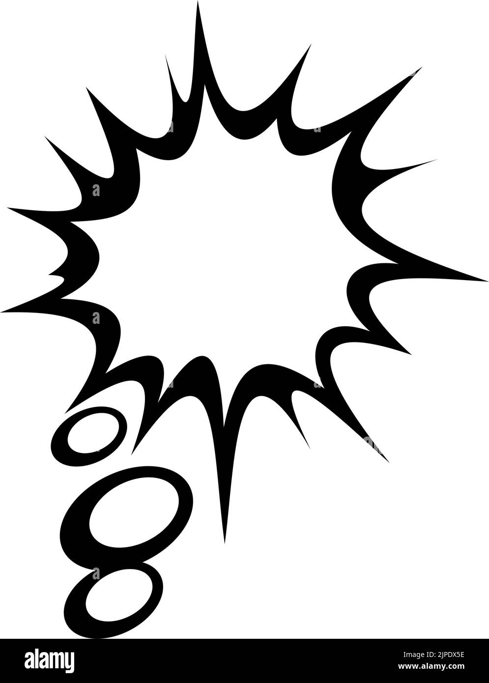 Cloud in motion isolated comic crash or dust symbol. Vector bubble from ...