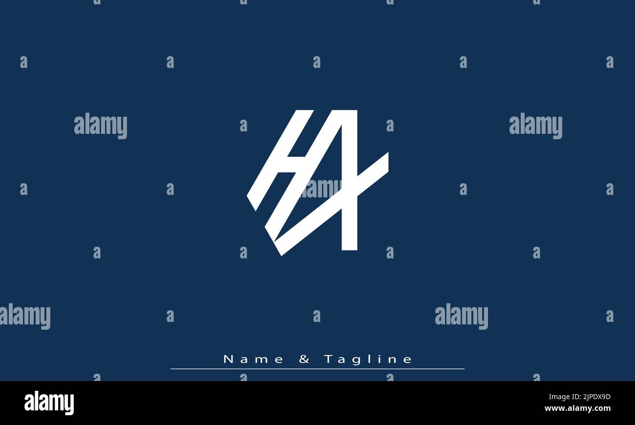 Alphabet letters Initials Monogram logo HX , XH Stock Vector Image & Art - Alamy
