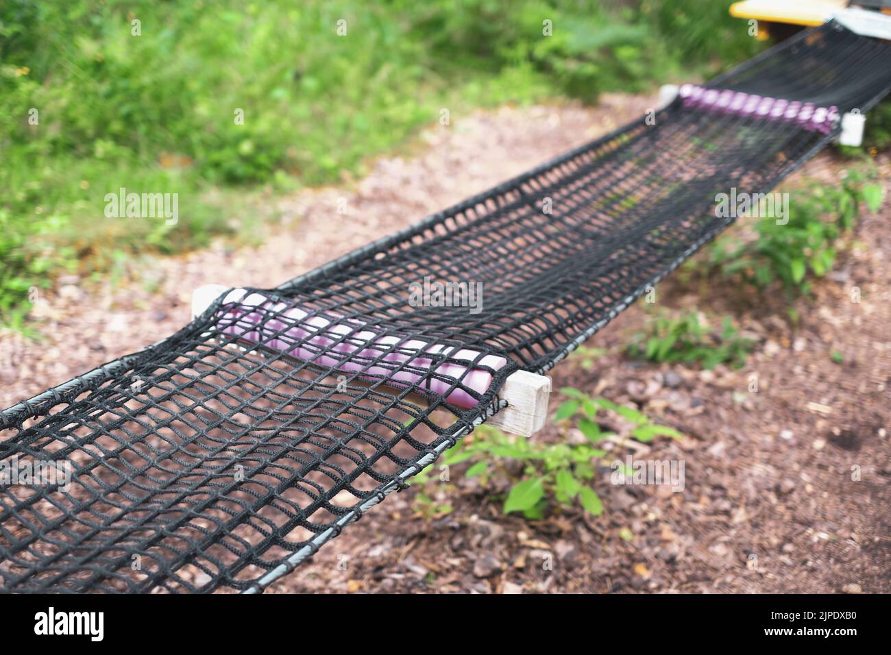 Rope park, obstacle course in the amusement park Stock Photo - Alamy