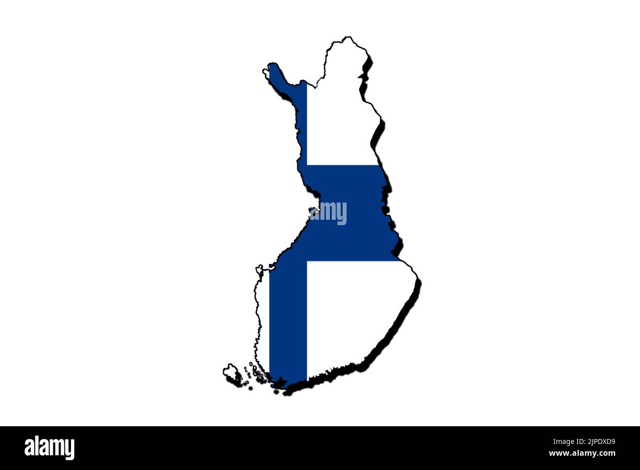 Finland flag vector Cut Out Stock Images & Pictures - Alamy