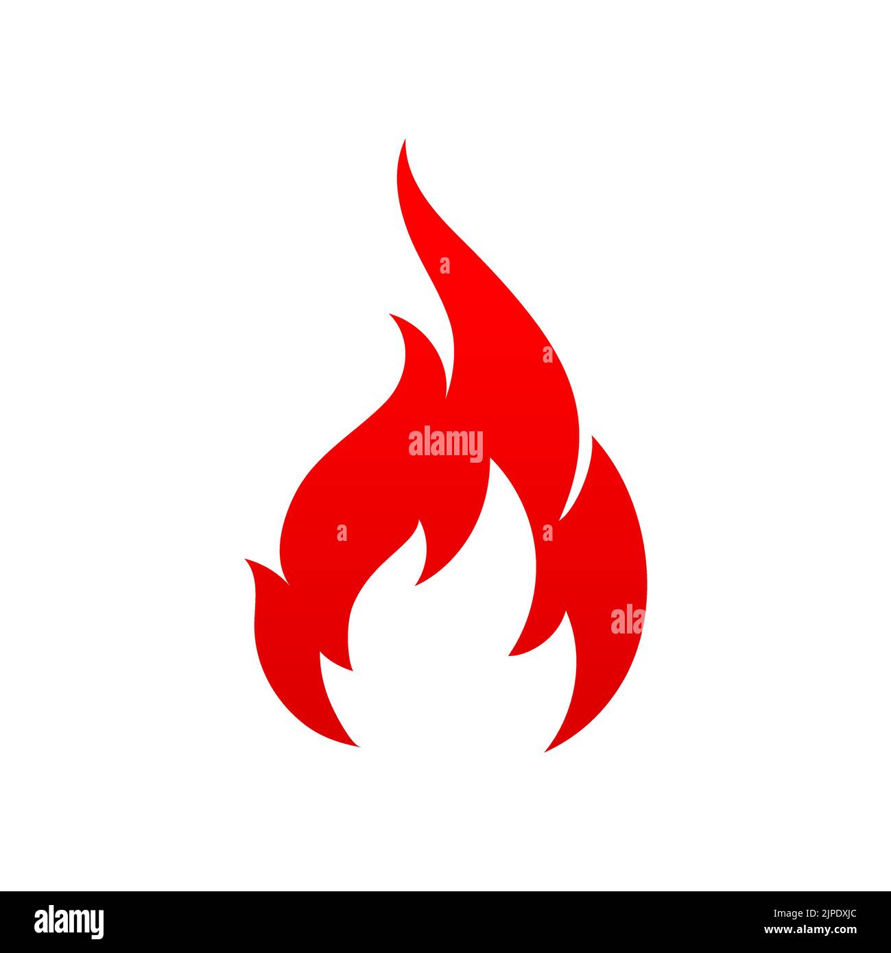 Blazing fire combustion, inferno ignition isolated flat cartoon burning ...