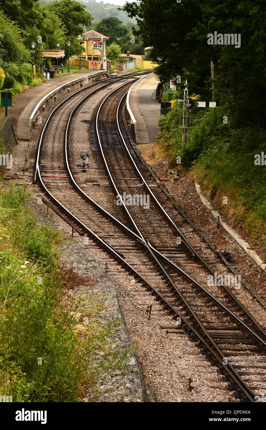 Harman's Cross station on the Swanage steam railway, Dorset, UK Stock ...