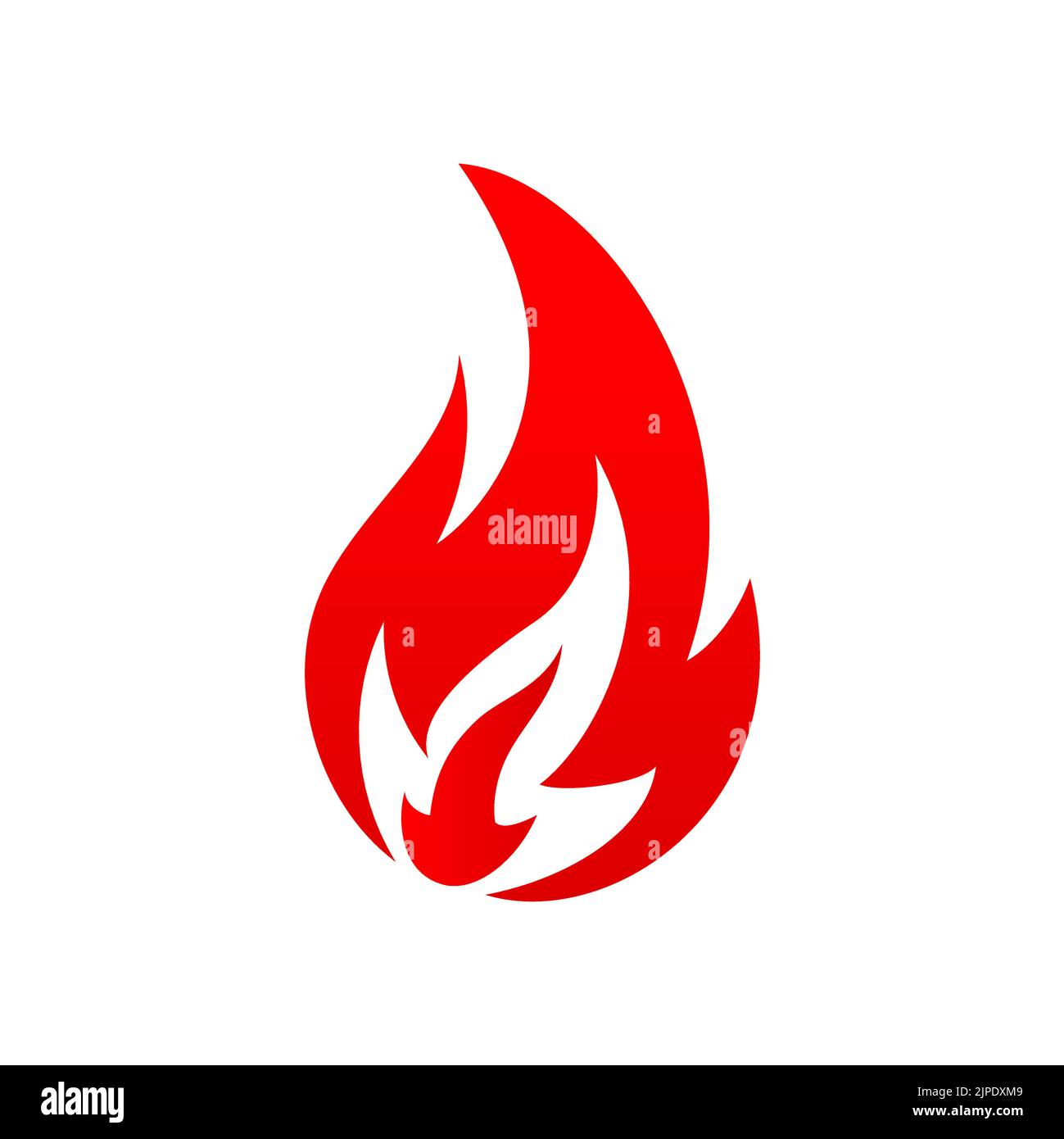 Fiery energy explosion, hot fireball, bonfire isolated flat cartoon ...