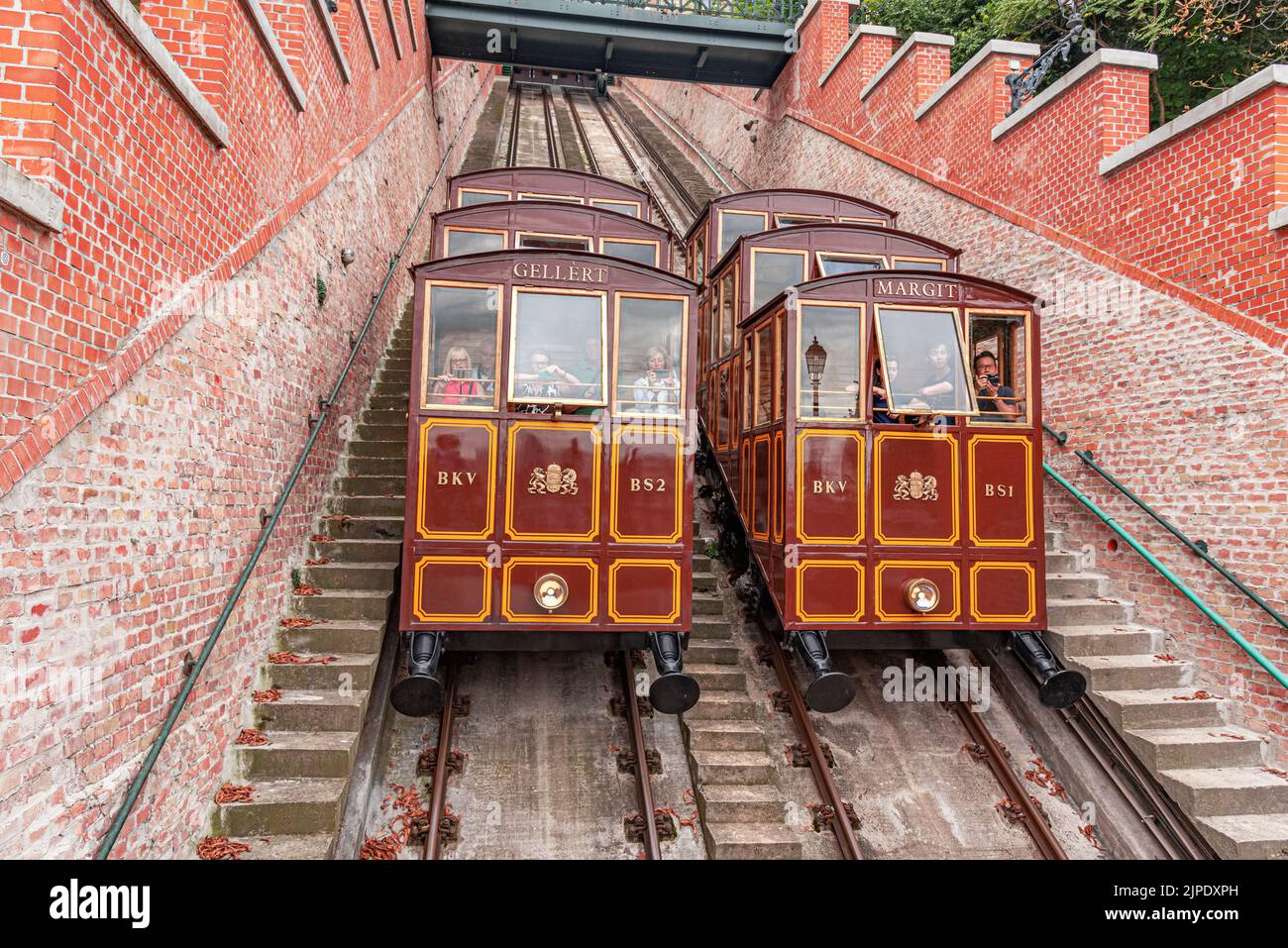 Modular cabins cable car on Castle Hill on September 18, 2016 in ...