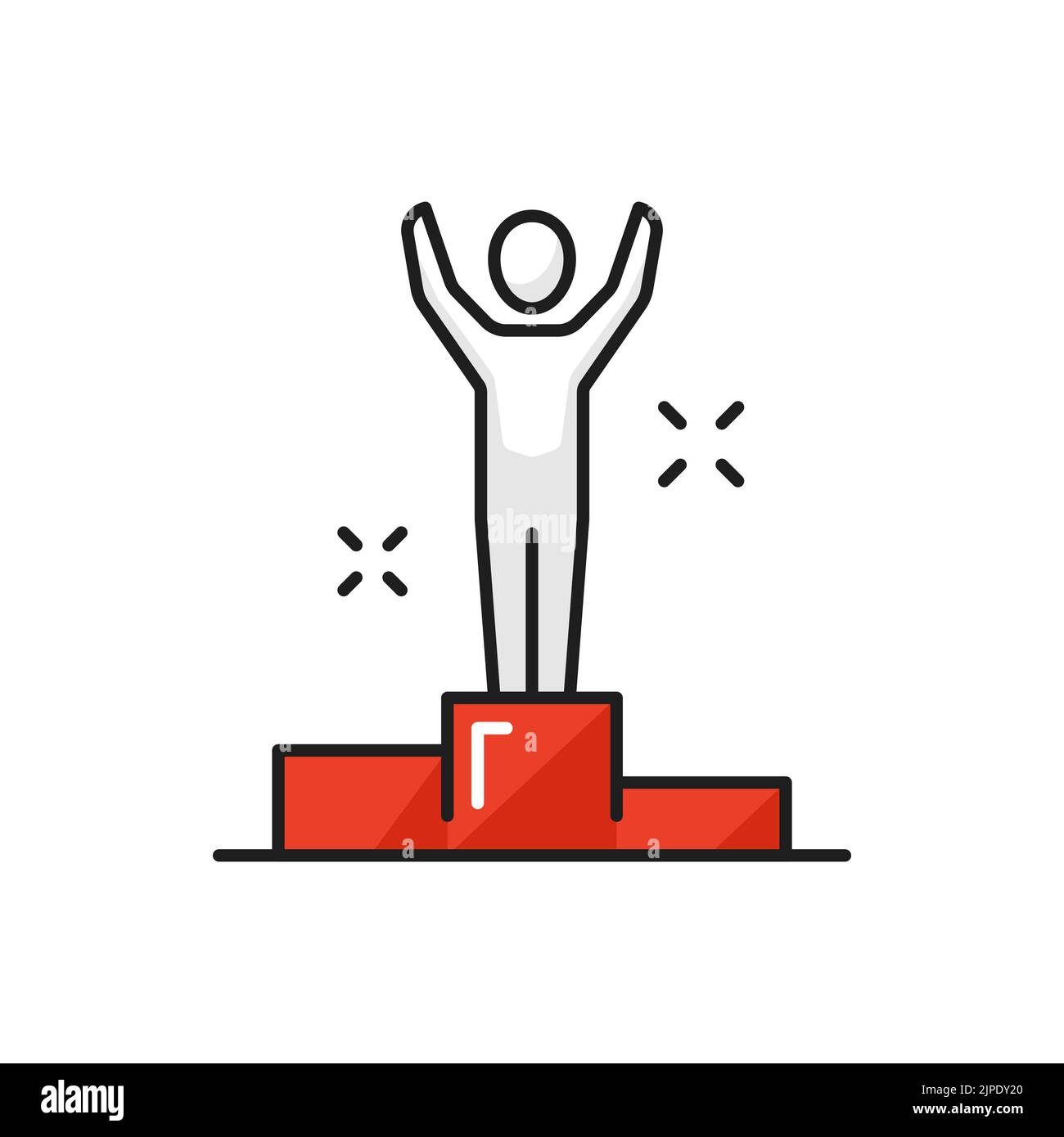 Business businessman podium winning Cut Out Stock Images & Pictures - Alamy