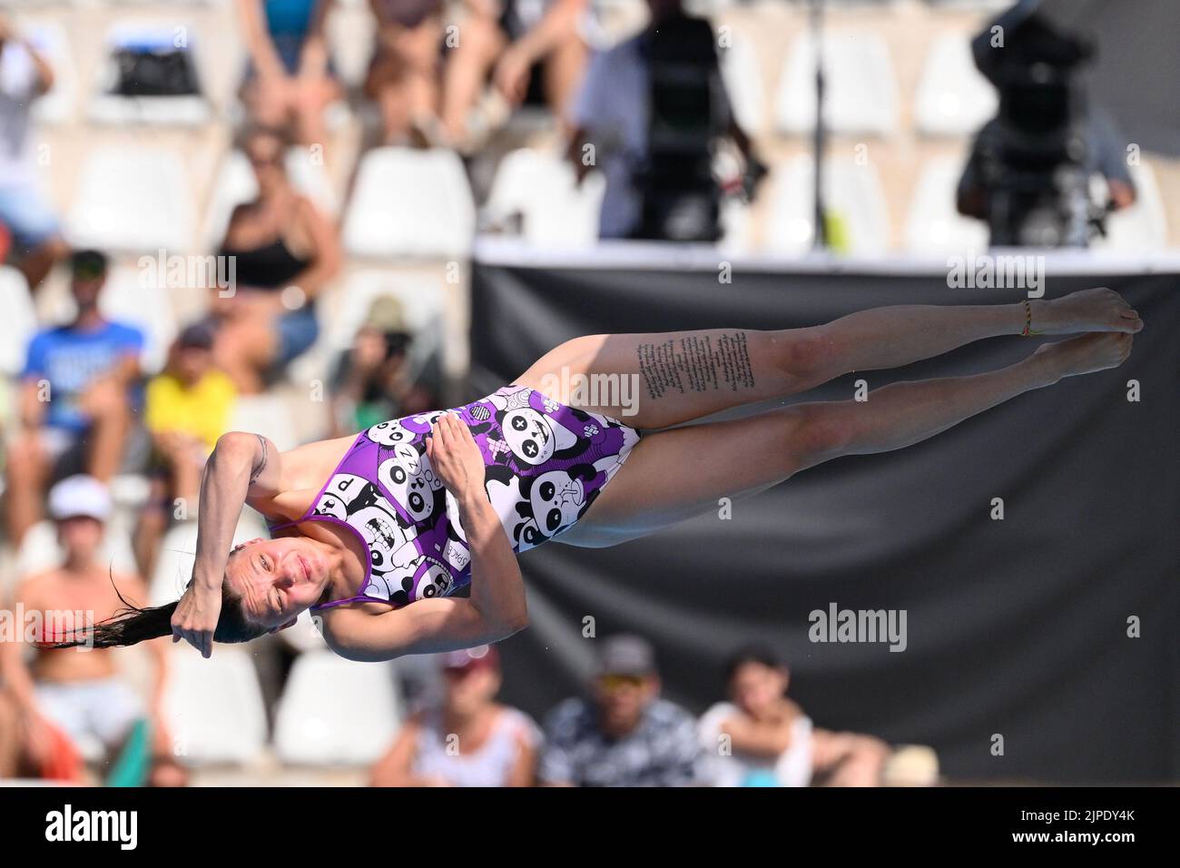 Rome, Italy. 17th Aug, 2022. Sofia Lyskun (UKR) during European ...