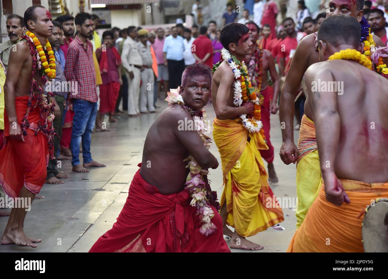 Guwahati, Guwahati, India. 17th Aug, 2022. Devotees perform Deodhani ...