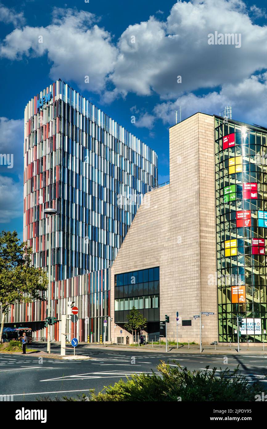 headquarters, frankfurt, bank building, kfw, headquarter, frankfurts ...