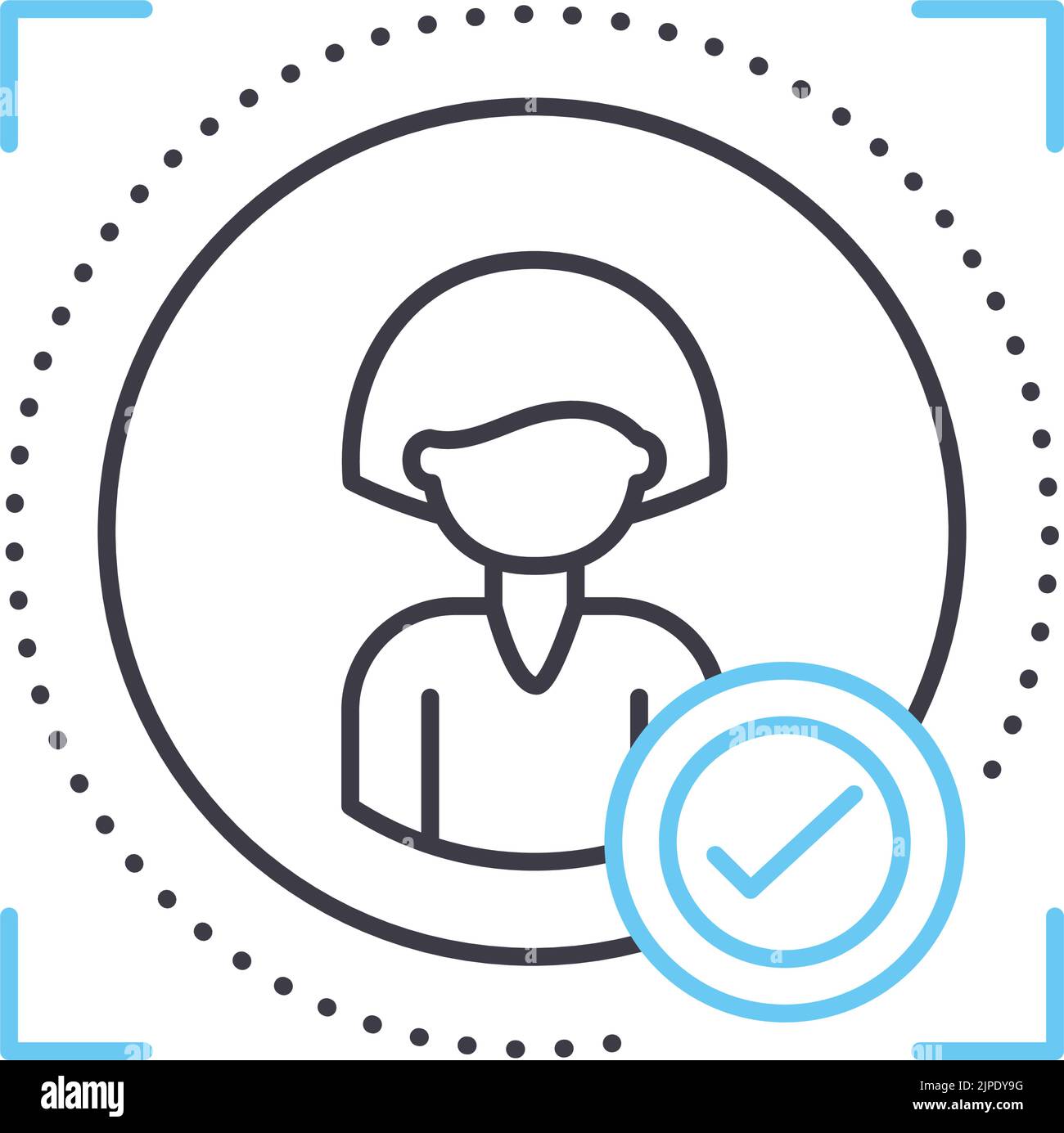 Identification concept id card icon hi-res stock photography and images ...