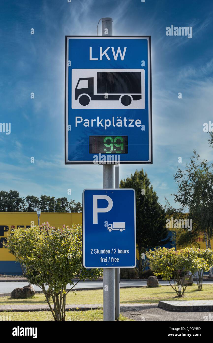 truck, parking, parking lot, lorry, trucks, parking district, parkings ...