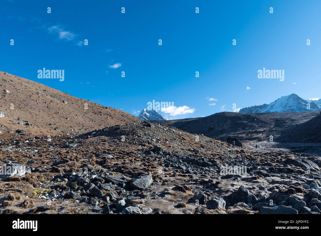 A beautiful shot of a landscape with mountains under the clear sky ...