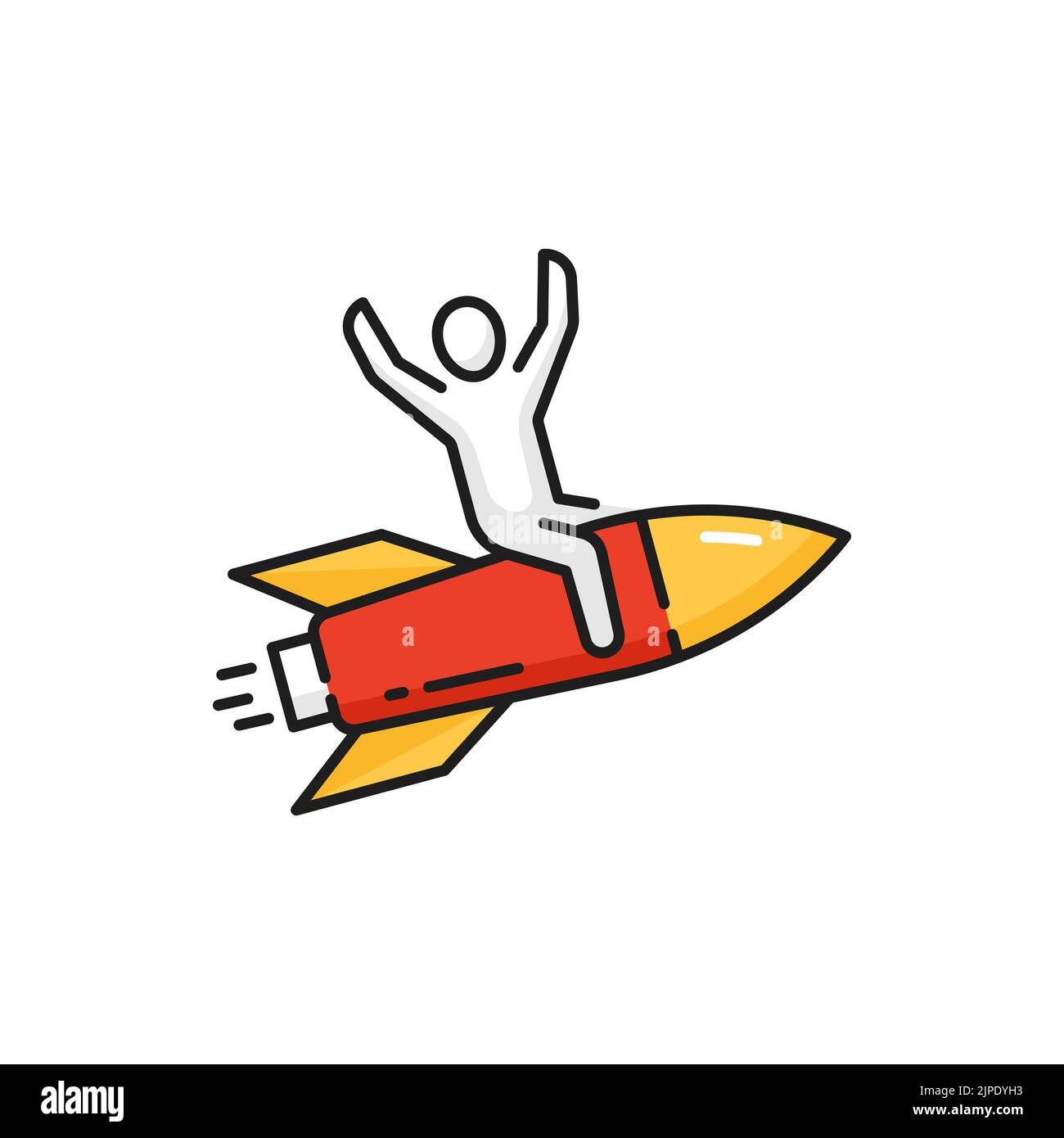 Launch startup icon color Stock Vector Images - Alamy